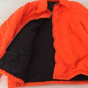 Unknown | Jackets & Coats | Mens Safety Orange Hunting Quilted Jacket ...